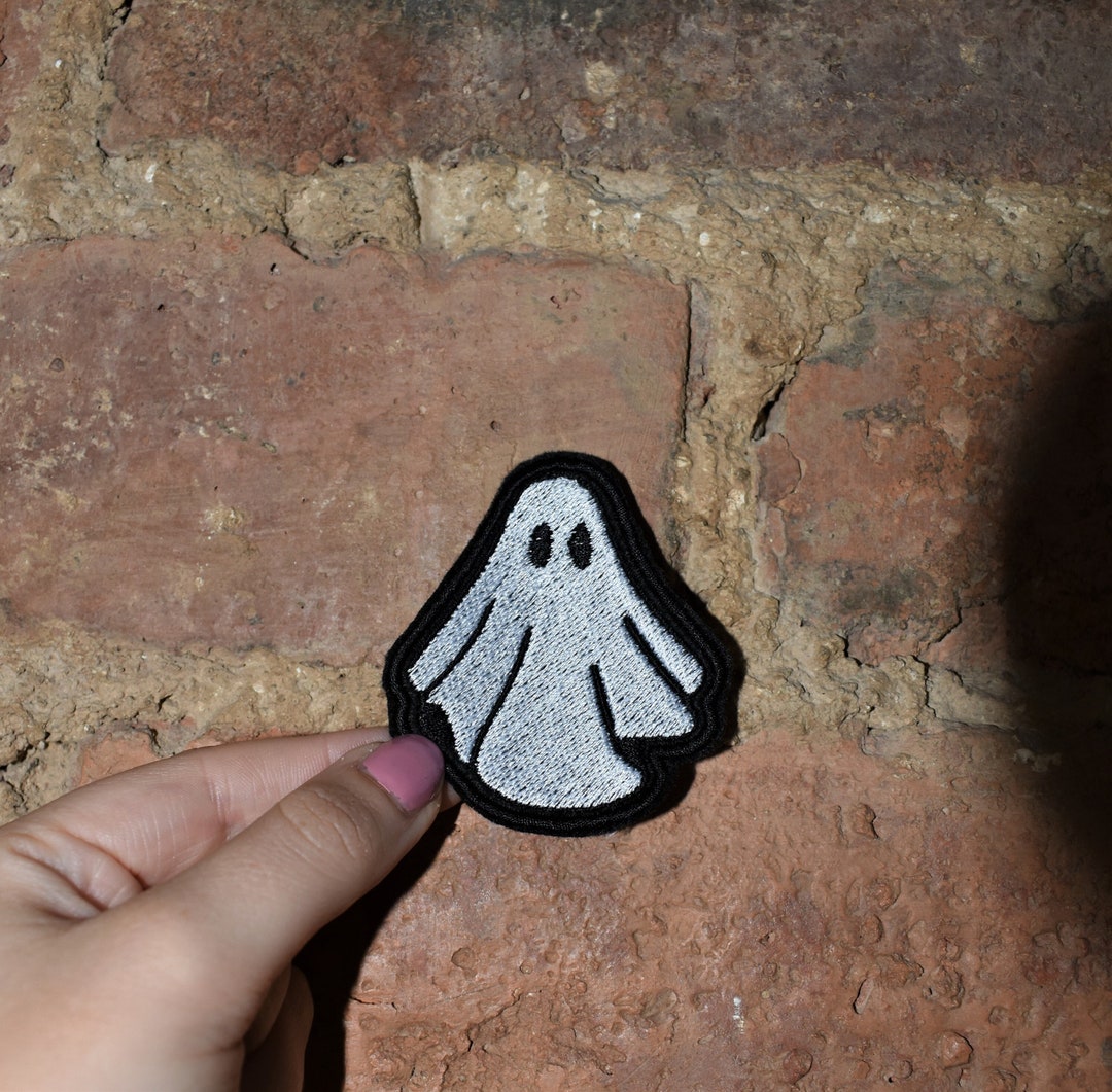 Ghost Embroidered Patch Spooky Patch Spooky Gift Ghost - Etsy