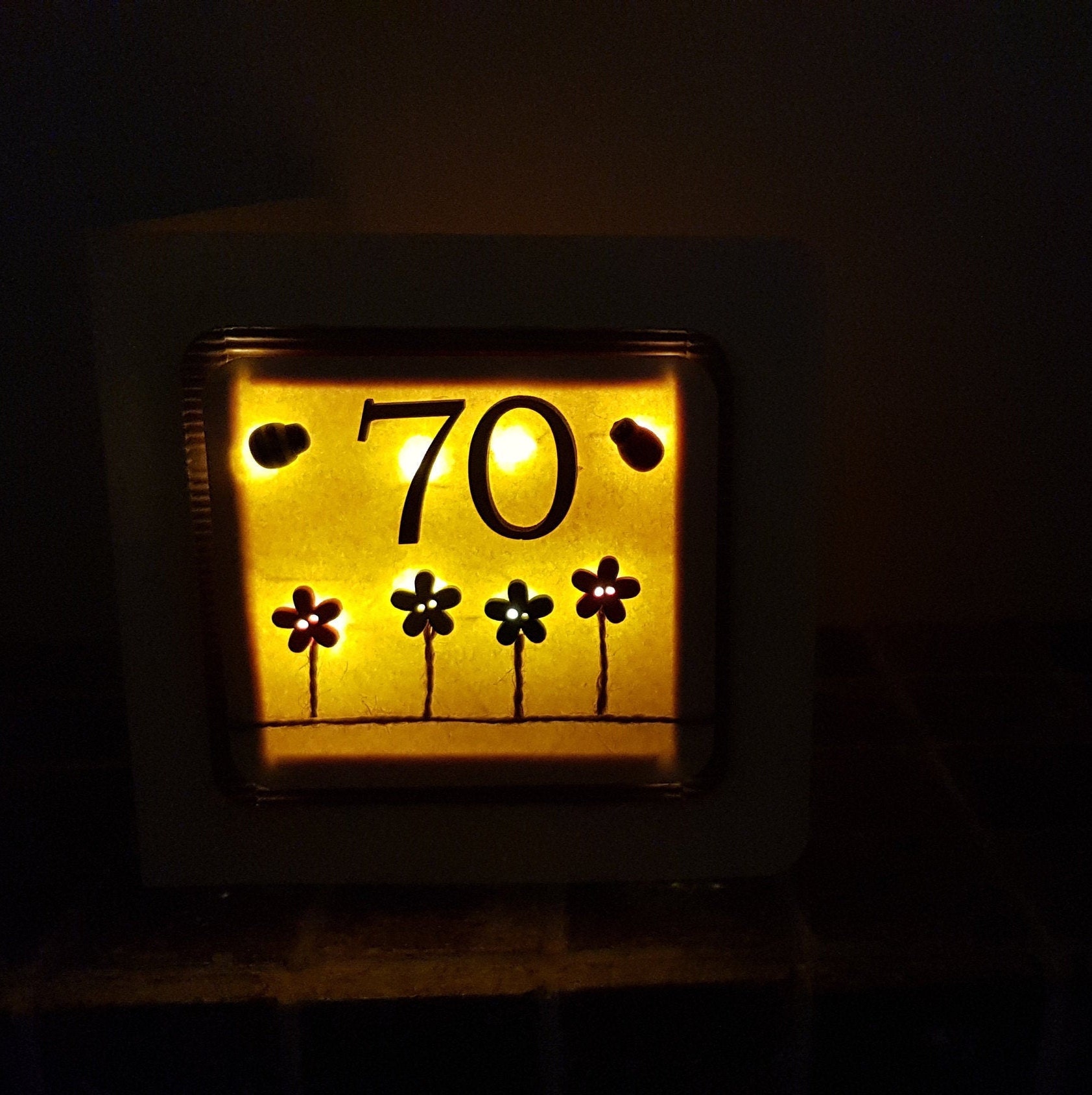 70th Birthday Card Light up Woman - Etsy UK