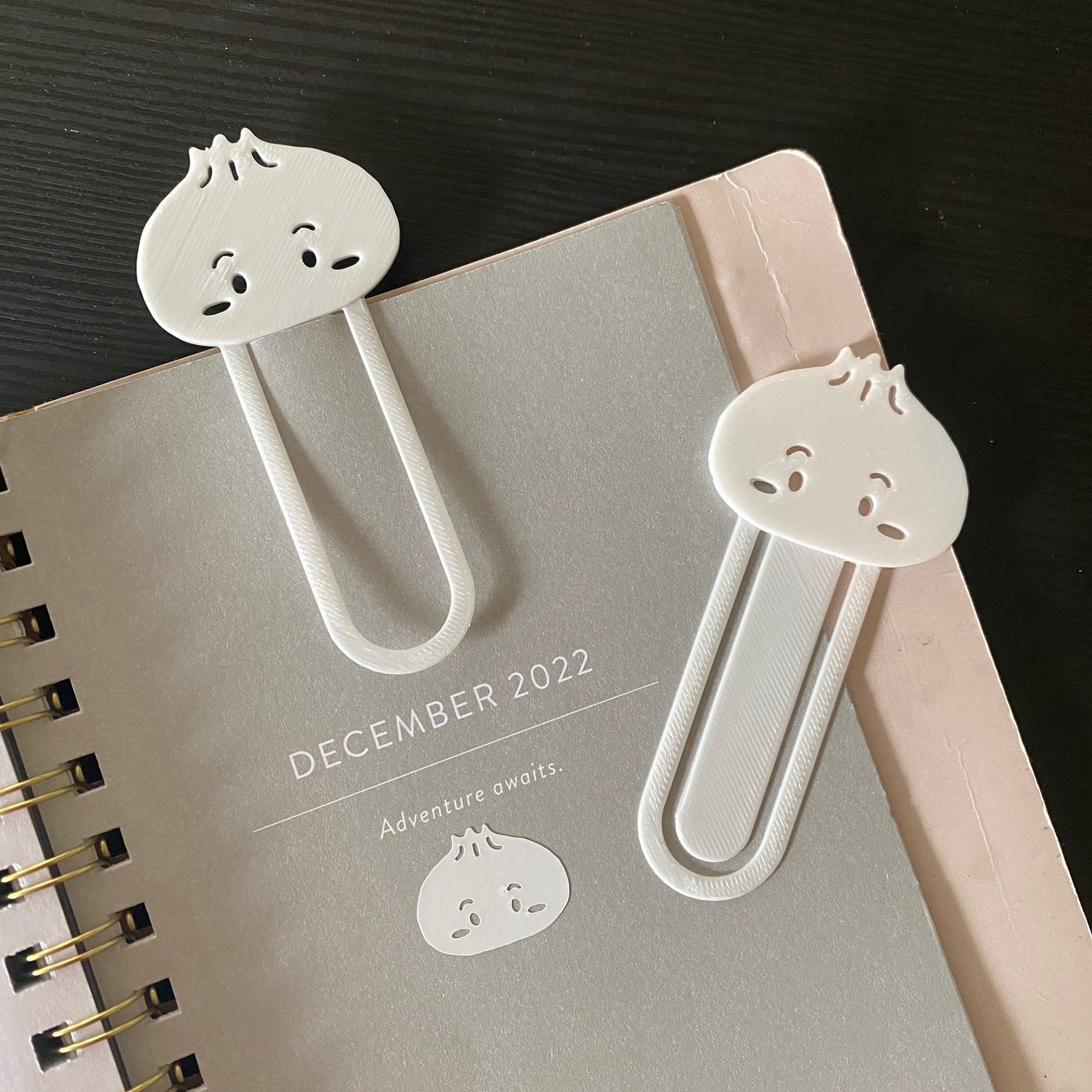 Cute Bao Bookmark 3D Printed White PLA Plastic Kawaii - Etsy Australia
