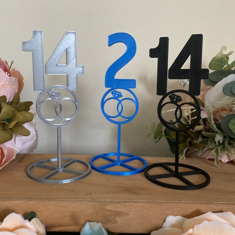 Circle Table Numbers - Etsy