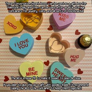3D Printed Valentine's Day Conversation Hearts Gift Boxes, Heart Shaped ...