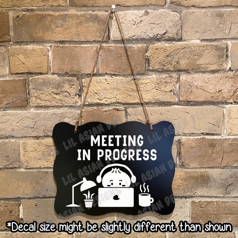 Meeting in Progress Sign Do Not Disturb Sign Zoom Meeting - Etsy