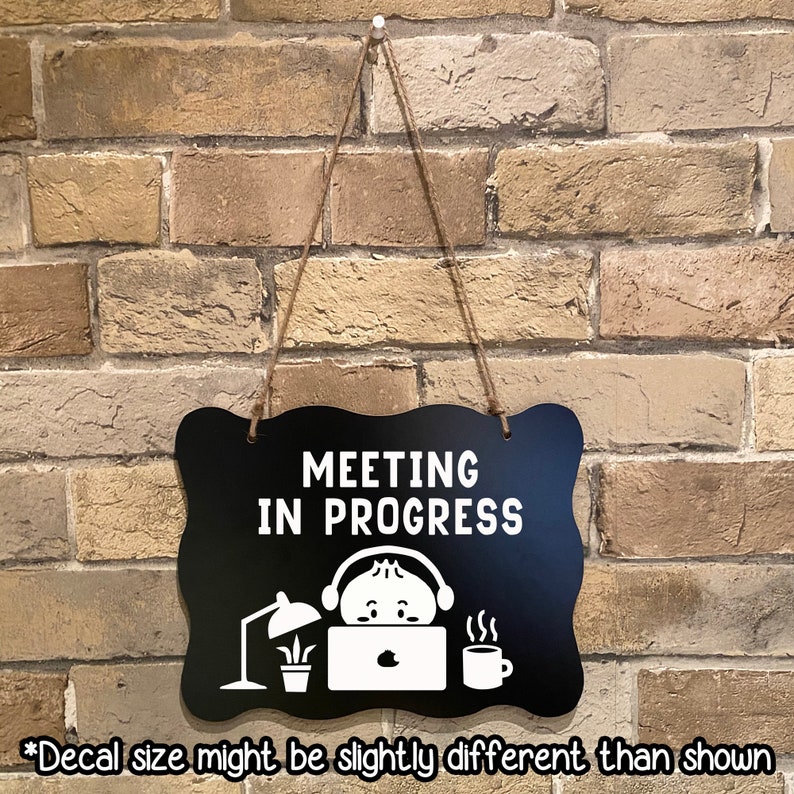 Meeting in Progress Sign Do Not Disturb Sign Zoom Meeting - Etsy