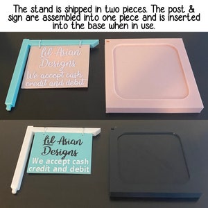 Blank Square Reader Dock, Card Stand, POS Stand, Square Card Holder ...