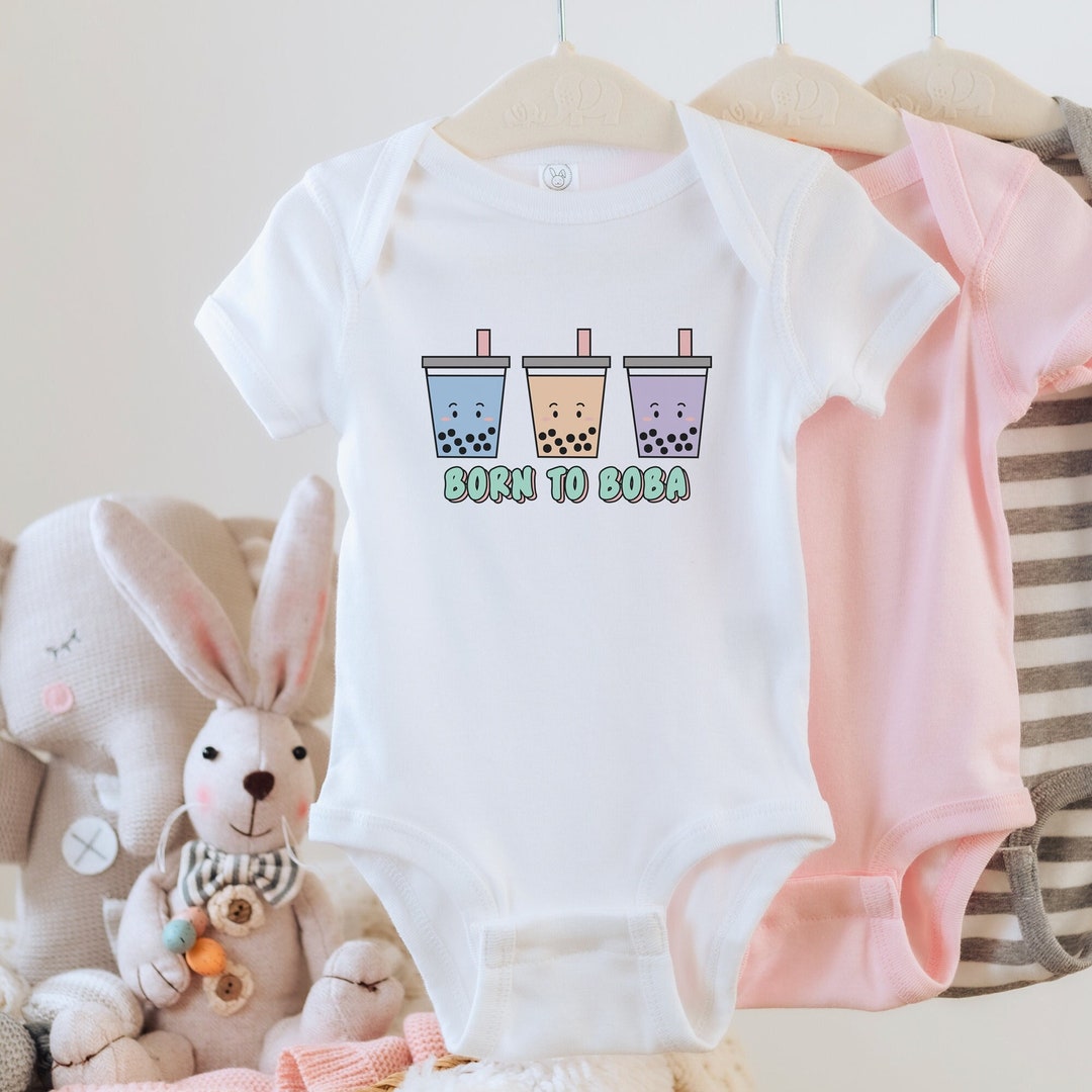 Kawaii Boba Onesie Boba Shirt Bubble Tea Baby Shower Gift - Etsy