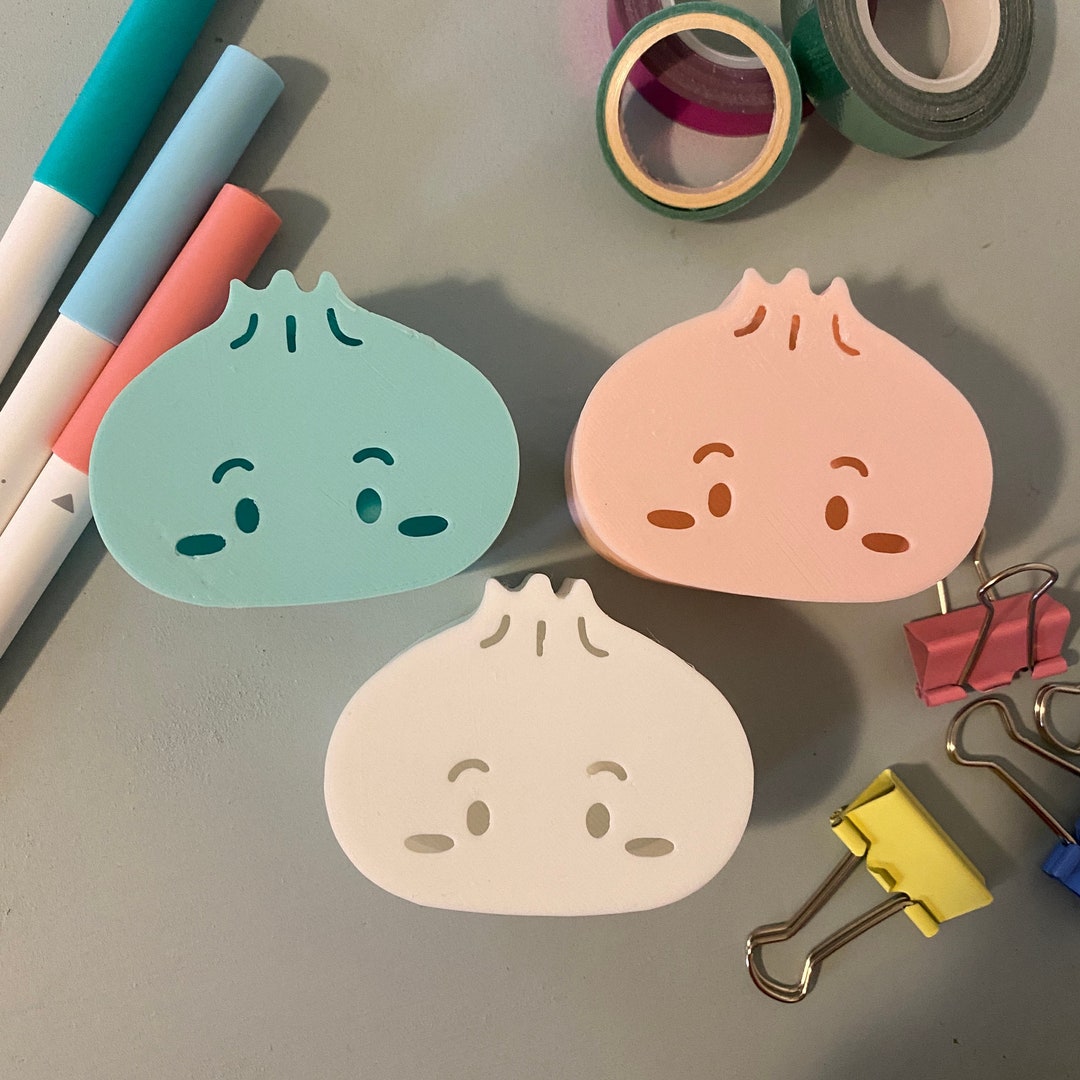 Small Dumpling Container, Bao Kawaii Desk Accessories, Stationary ...