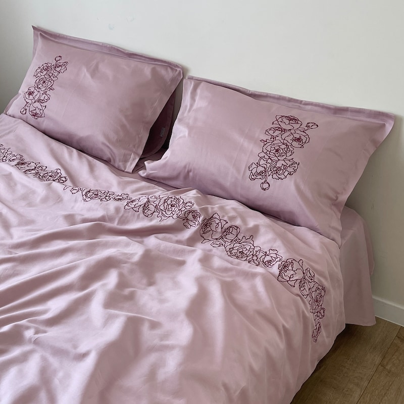 Embroidered Bedding - Etsy