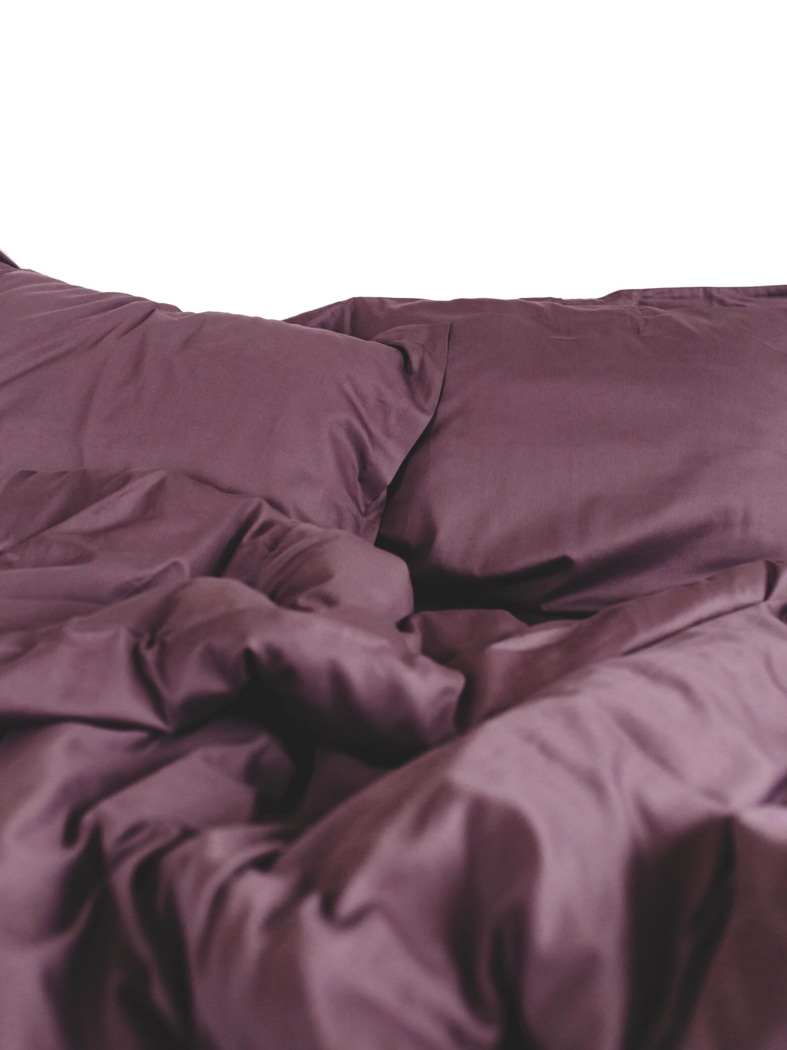 Plum Flat Sheet, Natural 100% Cotton, Sateen, Queen, Full, Twin, Single ...