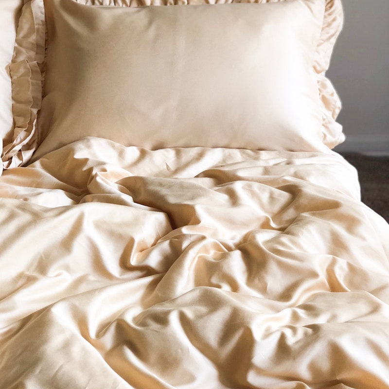 Linen Ruffle Duvet Cover - Etsy