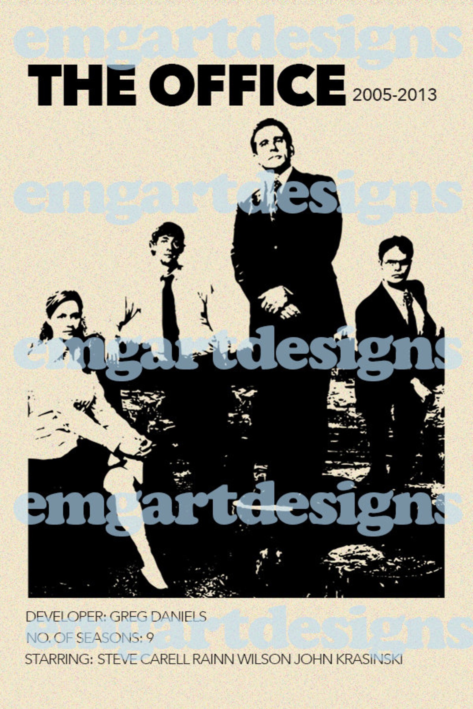 The Office TV Show Poster Print, Vintage Inspired Art (digital Download ...