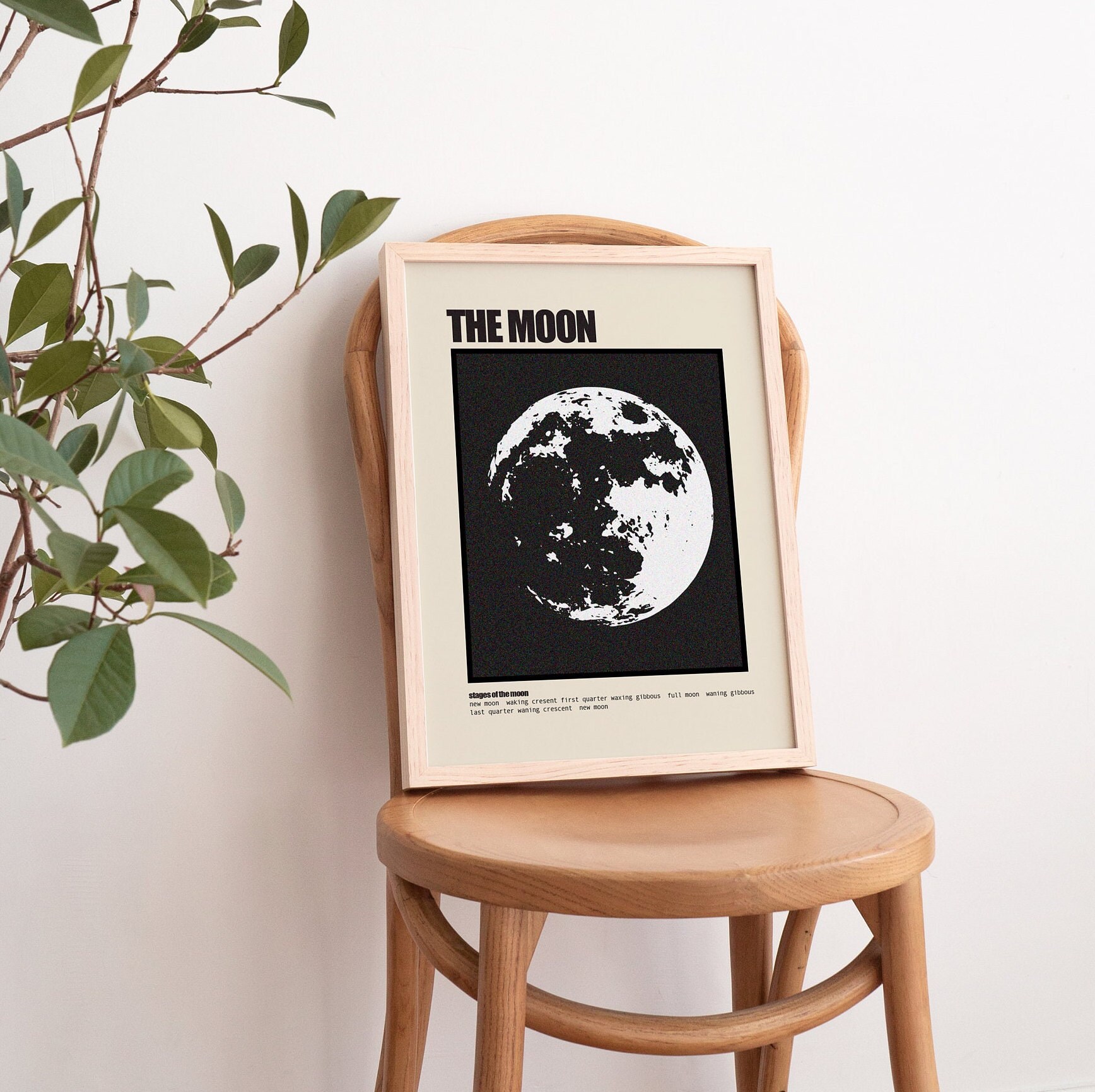 Vintage Moon Poster, Moon Print, Downloadable Print, Poster Print ...