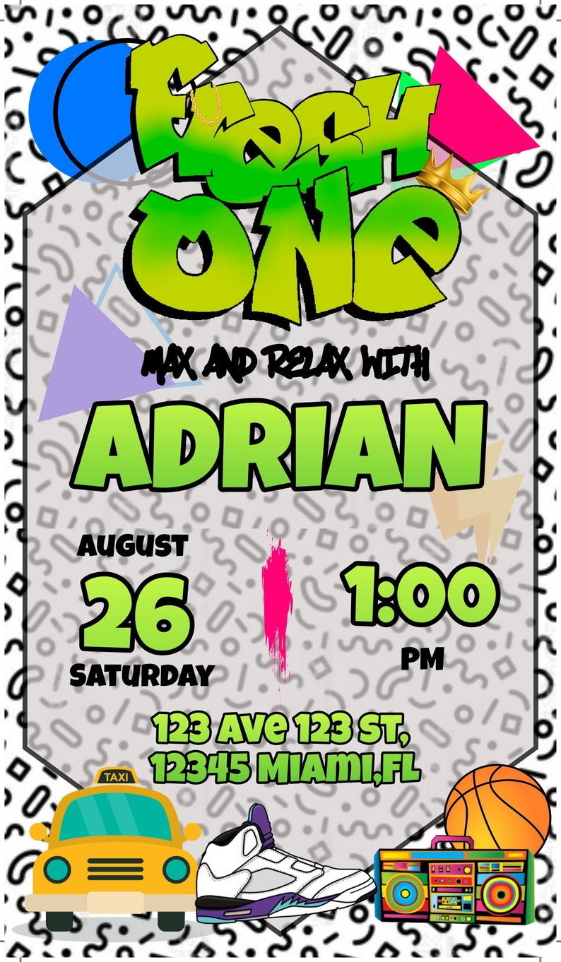 Fresh One | Two Fresh Birthday Invitation Digital Download iPhone - Etsy