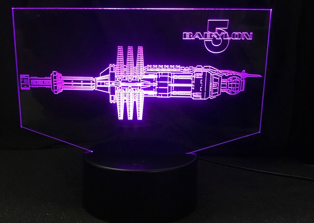 Babylon 5 Space Station Lit Screen - Etsy
