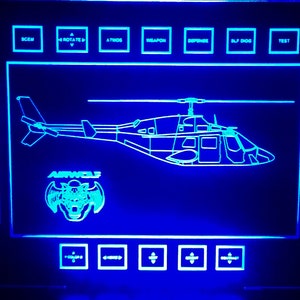 Airwolf Lighted Screen Display Edge Lit - Etsy