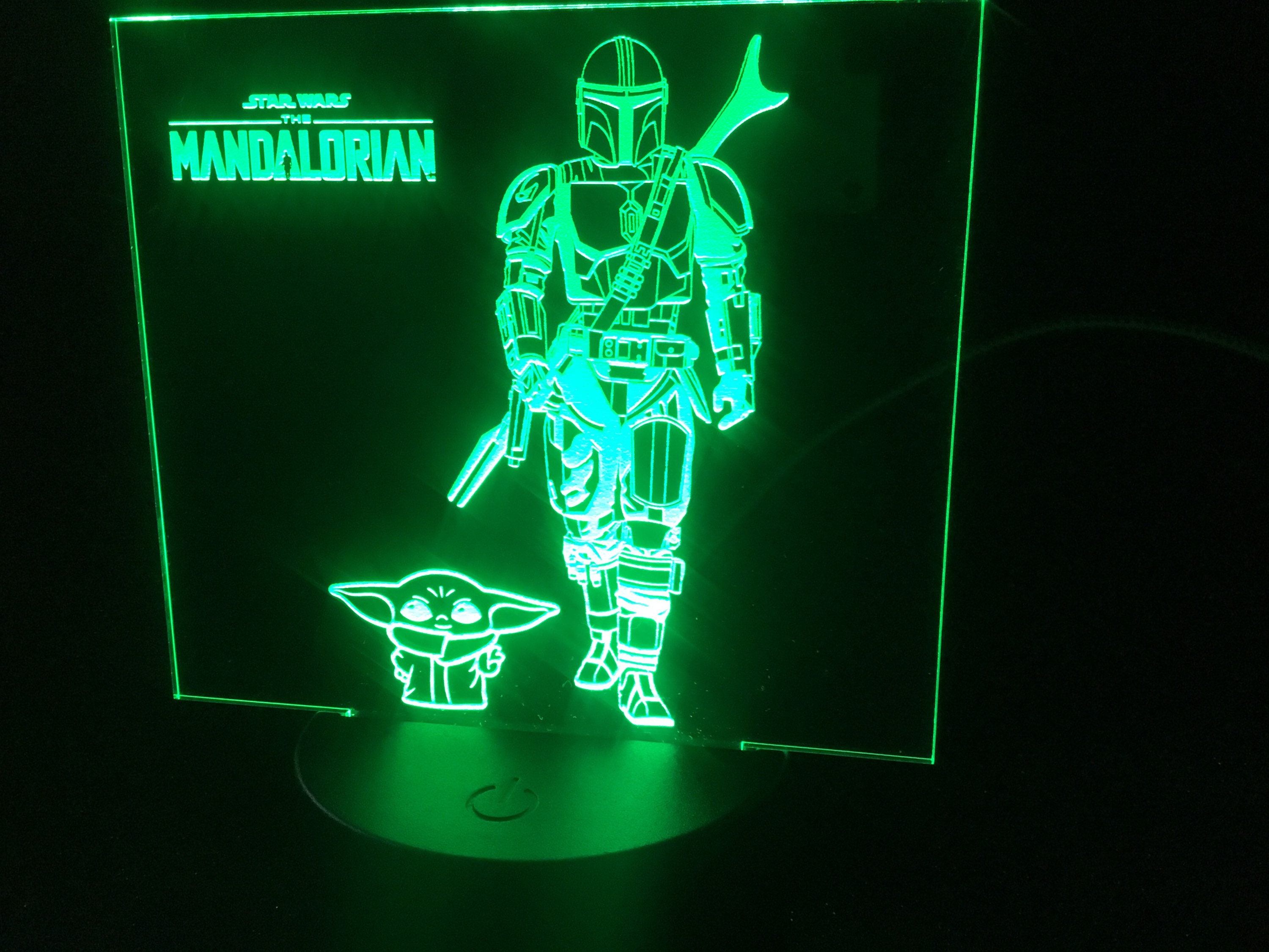 The Mandalorian and Grogu LED Lamp - Etsy