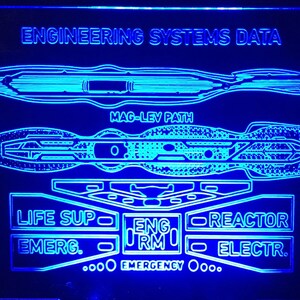 Seaquest DSV Engineering Display Panel Edge Lit - Etsy