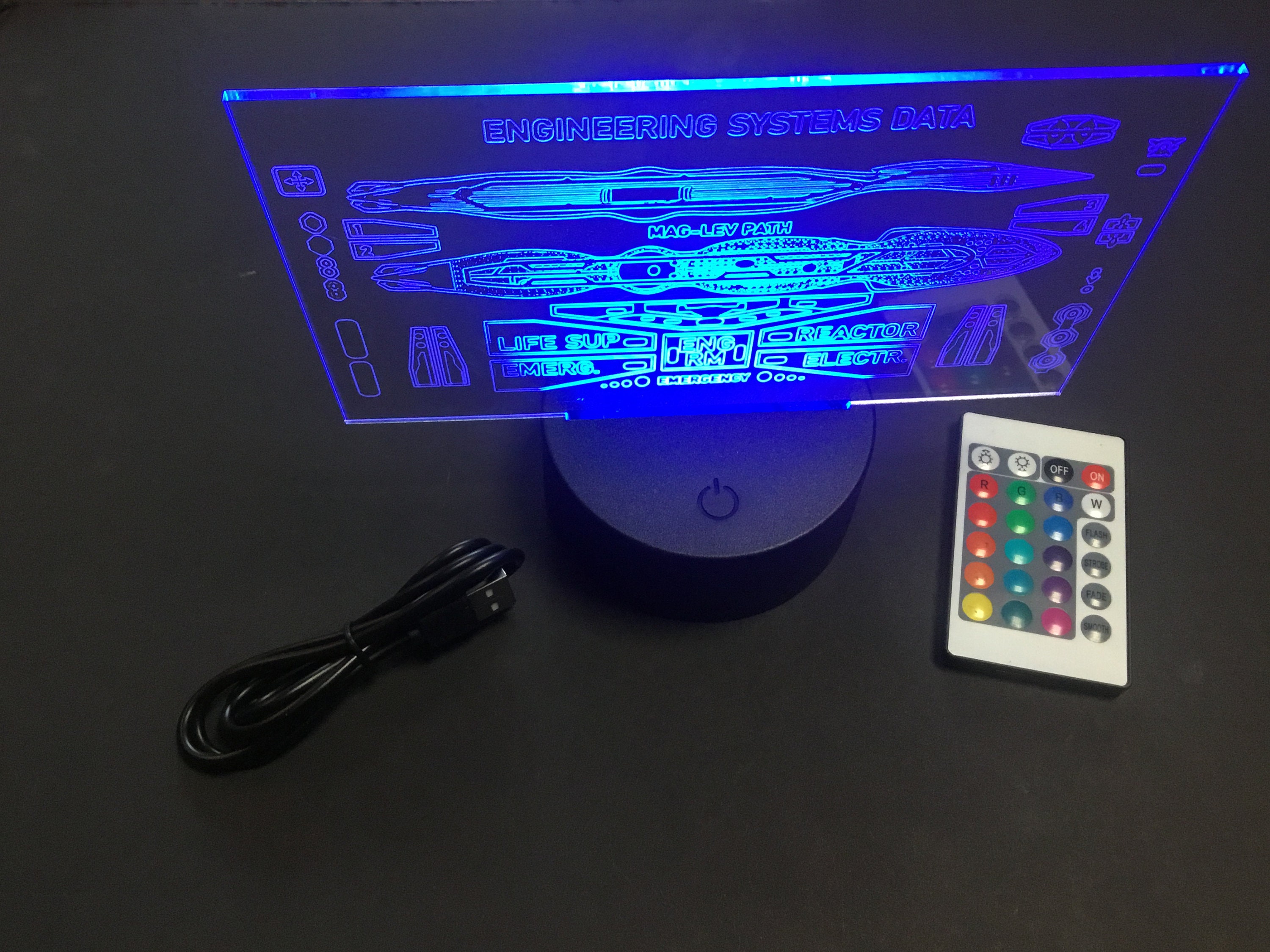 Seaquest DSV Engineering Display Panel Edge Lit - Etsy