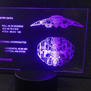 Cylon Raider Edge Lit Computer Screen - Etsy