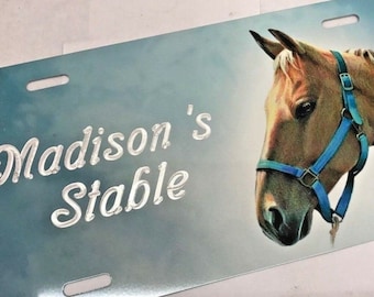 Horse Riding Horses Personalized Custom License Vanity Plate | Etsy