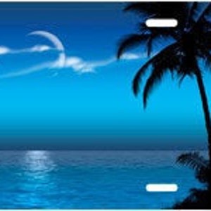 Palm Tree Scenic Personalized Custom License Vanity Plate Free Engraved ...