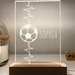 Custom Personalized LED Wood Stand Night Light up Table Desk Lamp Boys ...