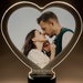 Custom Couple Partner Personalized Heart Light up Lamp LED Photo ...