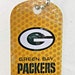 Green Bay Packers Football Dog Tag Chain Personalized Custom Name Free ...