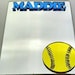 Softball Locker Mirror Personalized Back to School Magnetic Sports ...