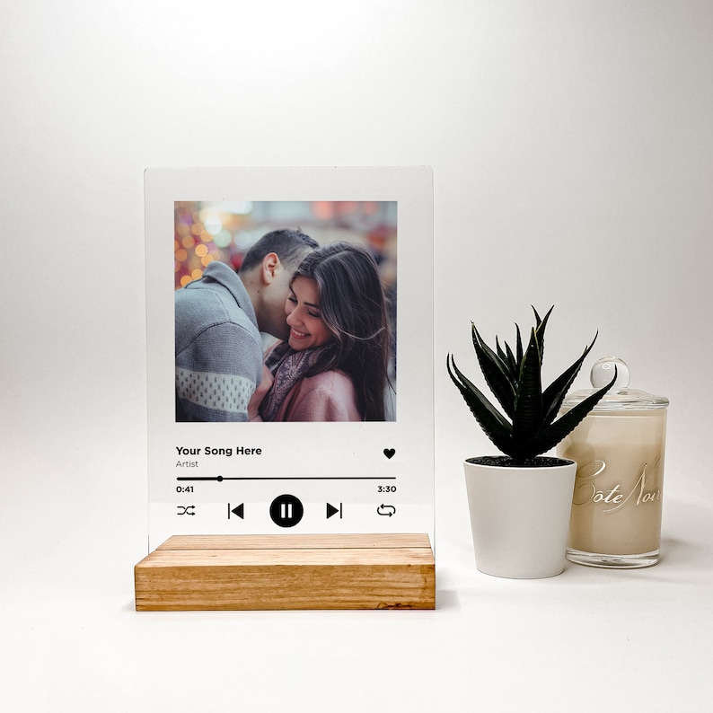 Custom Personalized Photo Song Framed Lyrics Music Album Cover - Etsy