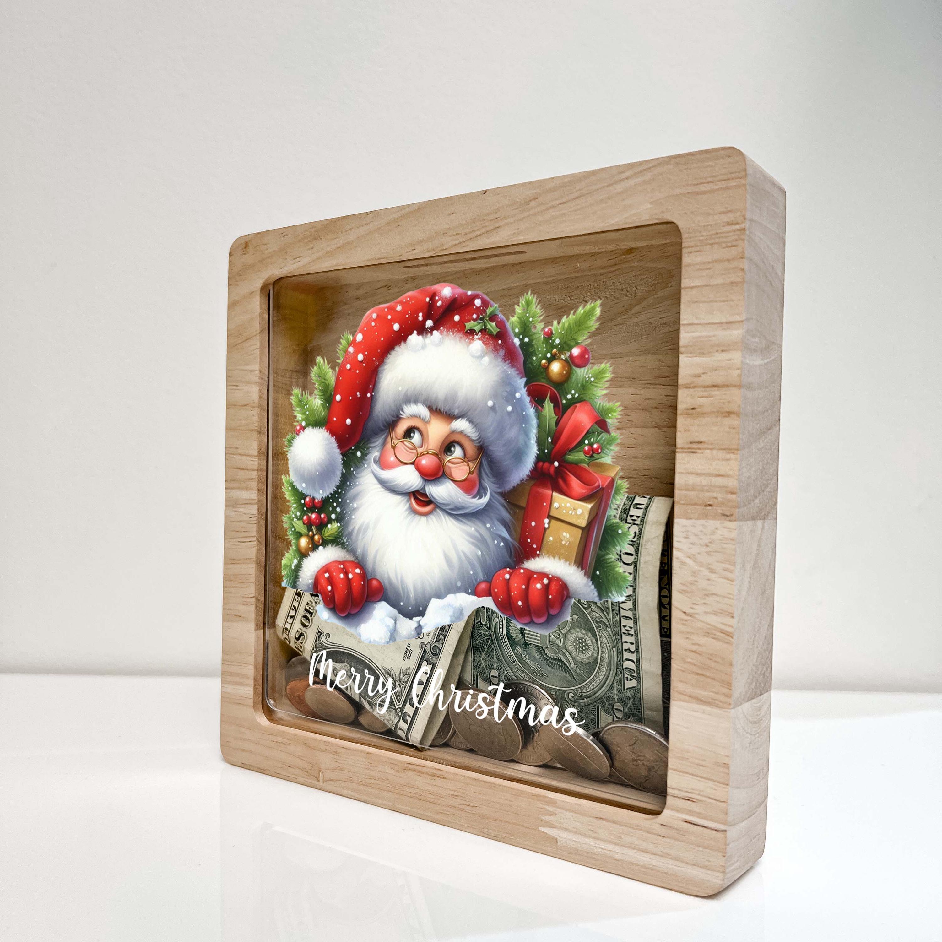 Personalized Christmas Santa Clause Savings Piggy Bank Money Box Sports ...