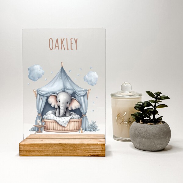 Table Stand Name Sign Elephant - Etsy