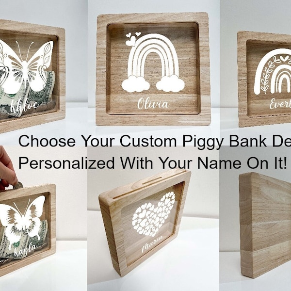 Wooden Coin Bank - Etsy
