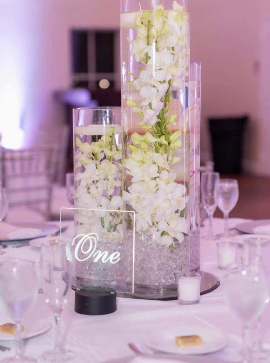 Custom Picture Light up LED Table Party Centerpiece Table Number ...