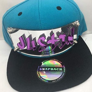 Personalized Custom Snapback Hat Six Panel Flat Bill Snap Back Hat Cap ...