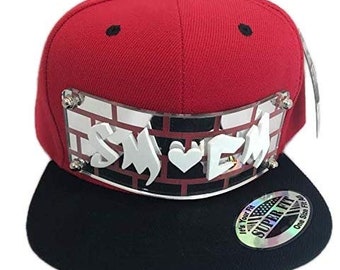 Personalized Custom Snapback Hat Six Panel Flat Bill Snap Back | Etsy