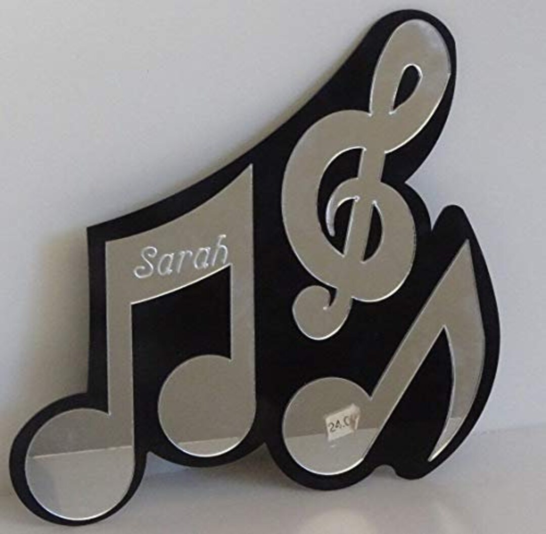 Triple Music Notes Wall Art Design Home Decor Hanging Personalized Free ...