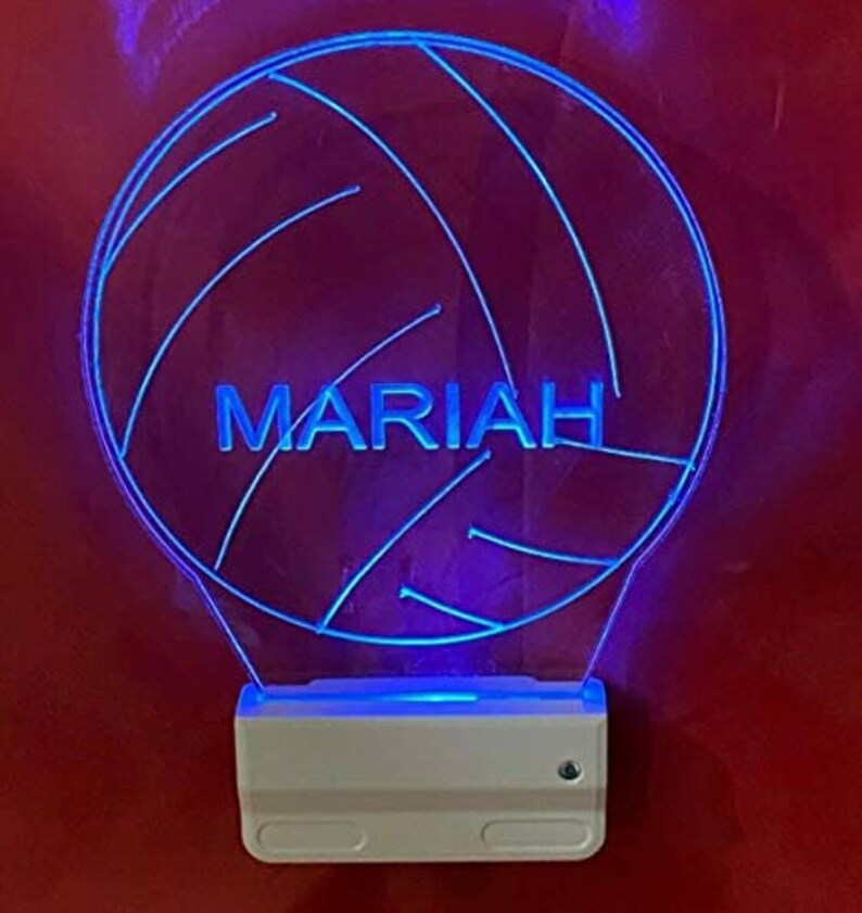 Volleyball Night Light Multi Color Personalized LED Wall | Etsy