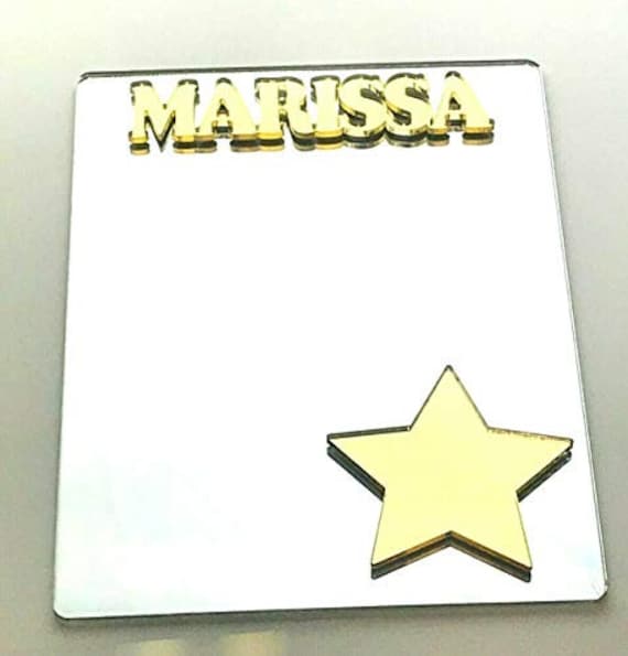 Star Bright Locker Mirror Personalized Back to School Magnetic - Etsy