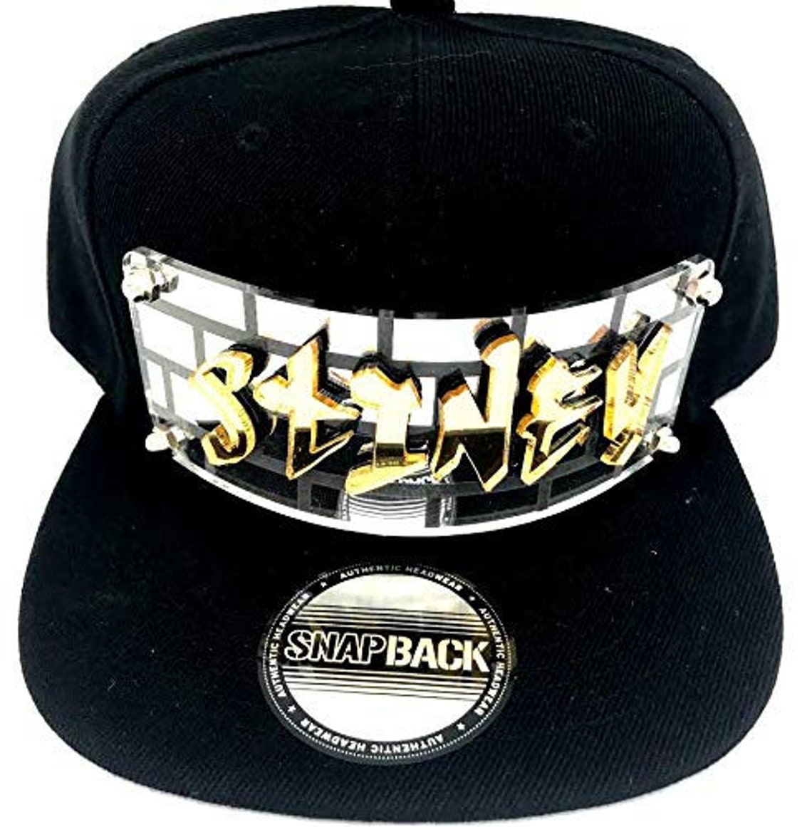 Personalized Custom Snapback Hat Six Panel Flat Bill Snap Back | Etsy