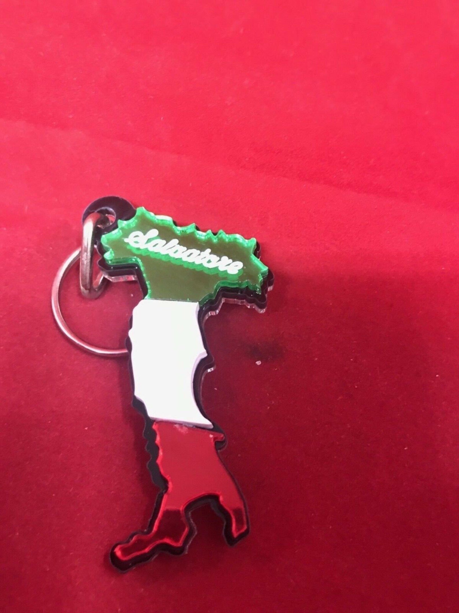 Italian Italy Boot Keychain Personalized Custom Name Free Engraved Key ...