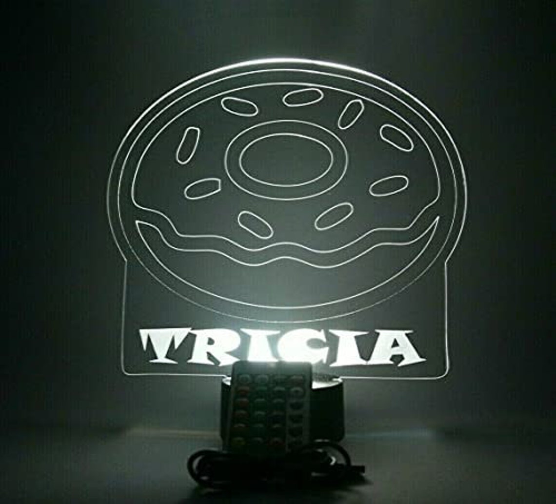 Donuts Baked Doughnut Night Light Up Table Desk Lamp LED | Etsy