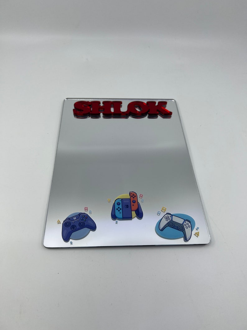 Gamer Gaming Video Game Controller Locker Mirror Personalized Back to ...