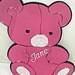 Teddy Bear Wall Art Design Home Decor Hanging Personalized - Etsy