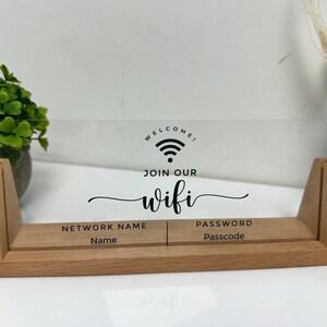 Personalised WIFI Password Sign, Wireless Internet Display, Wifi Sign ...