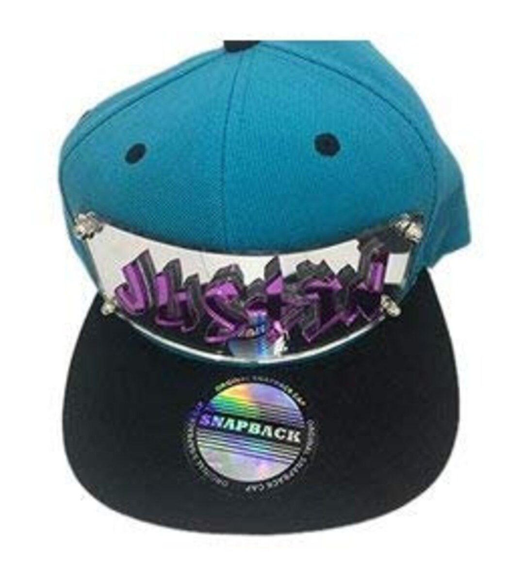 Personalized Custom Snapback Hat Six Panel Flat Bill Snap Back Hat Cap ...