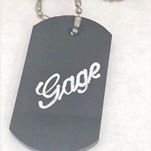 Los Angeles LA Rams Football Dog Tag Chain Personalized Custom Name ...