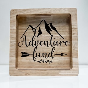 Personalized Wooden Money Box for Men, Custom Money Box, Family Couples ...