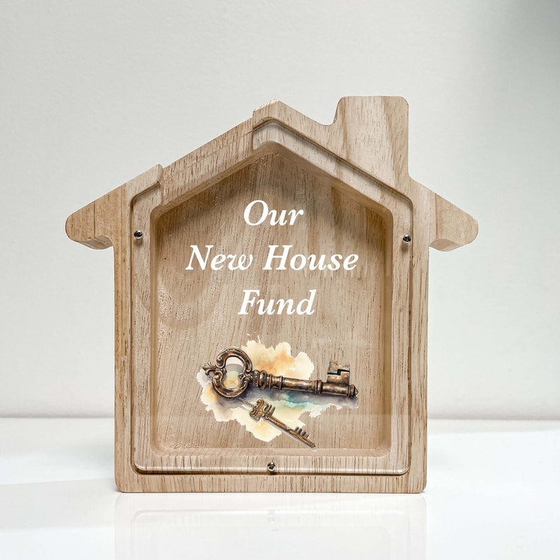 Personalized Gift Box, House Fund Bank, New Home, Customizable ...
