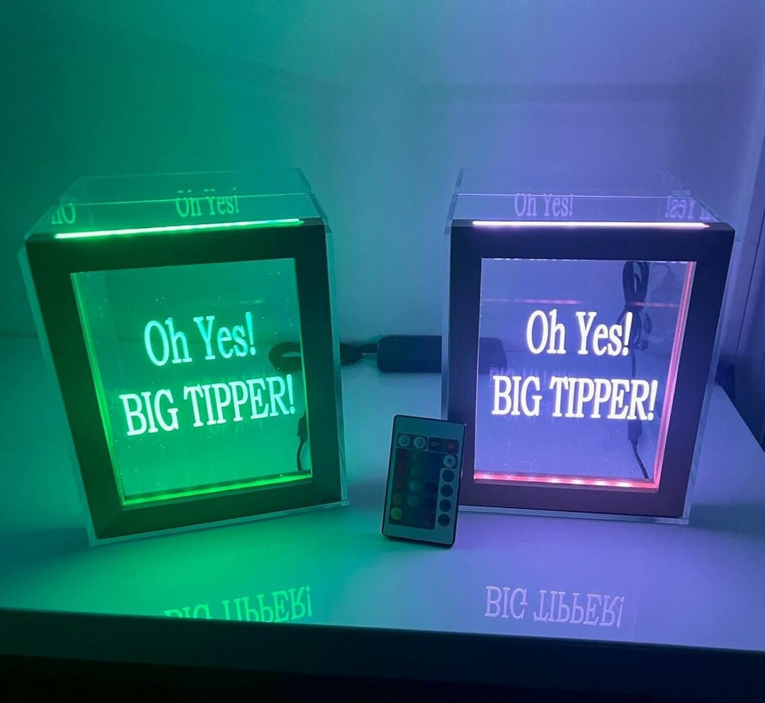 Fantastically Unique Tip Box Donation Jar Personalized FREE Engraved ...