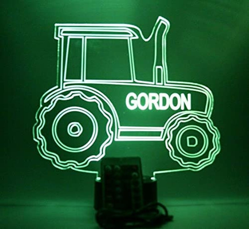 Farm Hauling Farming Tractor Night Light up Table Desk Lamp - Etsy